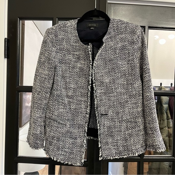 Ann Taylor | Jackets & Coats | Ann Taylor Tweed Blazer Jacket | Poshmark